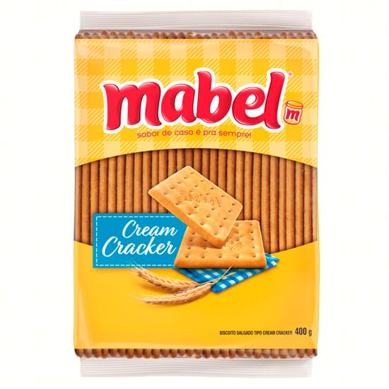 Riograndense Distribuidora. Biscoito Mabel Cream Cracker 400g