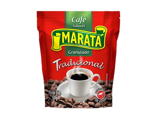 Riograndense Distribuidora. Cafe Marata Soluvel Puro Sachet 50g